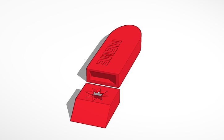 3D design USB case - Tinkercad