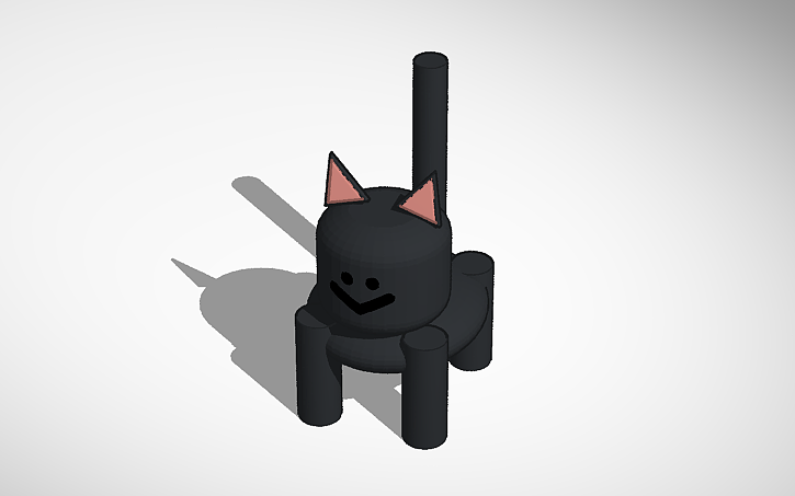 3D design Black Roblox Cat (Poptart) - Tinkercad