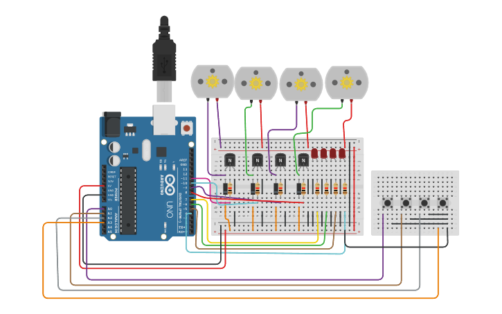 Circuit design vending machine - Tinkercad