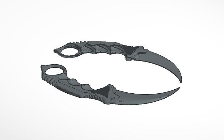 3D design Karambit - Tinkercad