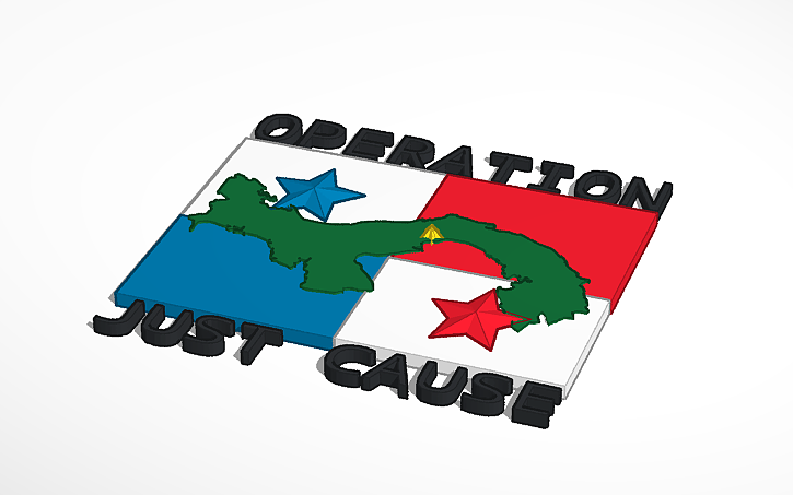 3D design Operation Just Cause plaque' | Tinkercad