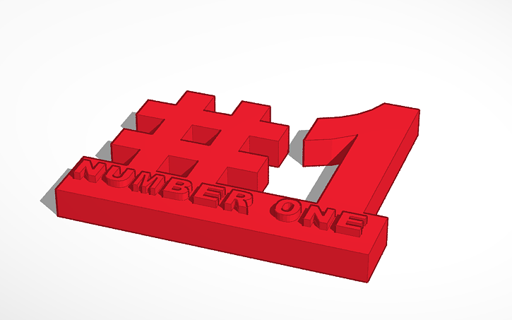 3D design number one | Tinkercad