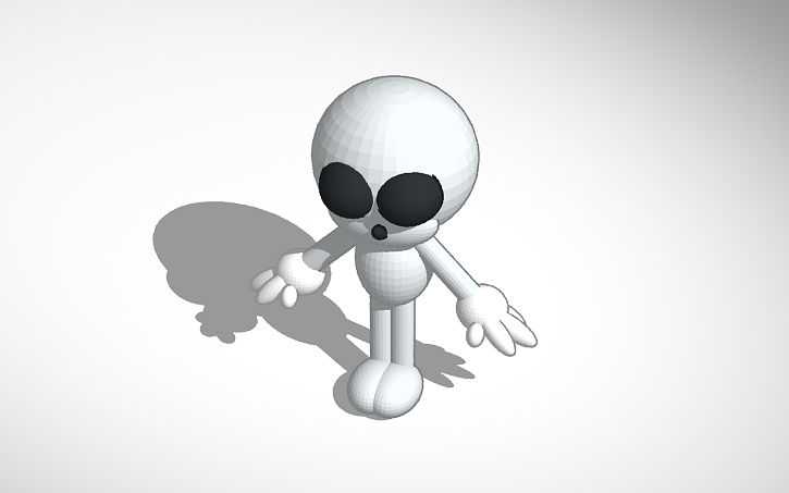 3D design Sonic the Hedgehog character base (cute!) | Tinkercad