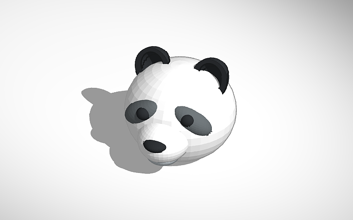 3D design Panda - Tinkercad