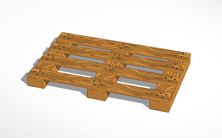 3D design pallet - Tinkercad
