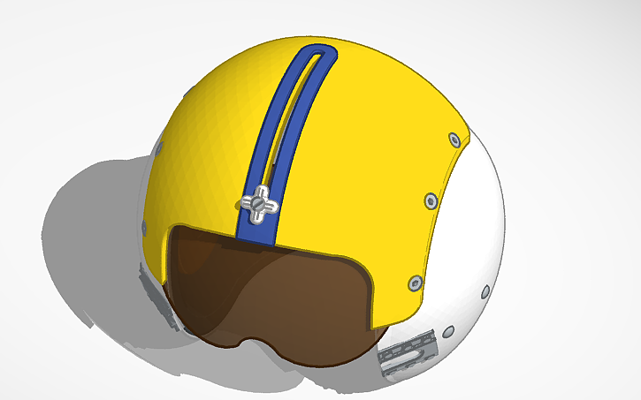 3D design Pilot Helmet - Tinkercad