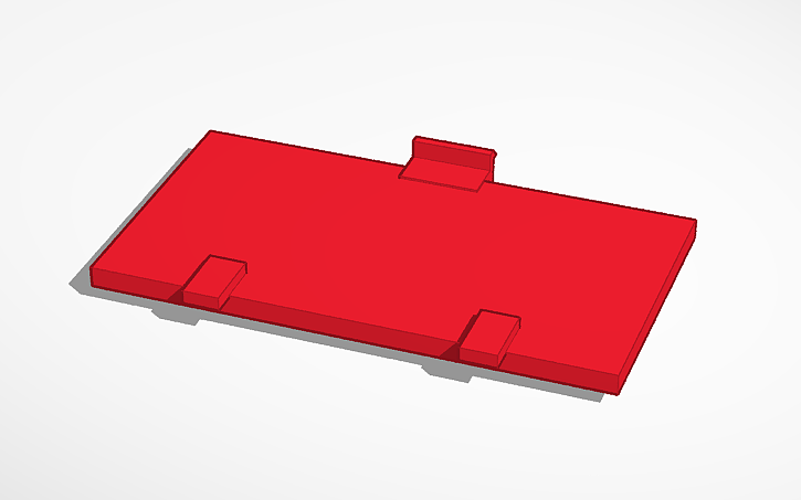 3D design Capot de boitier à piles - Tinkercad