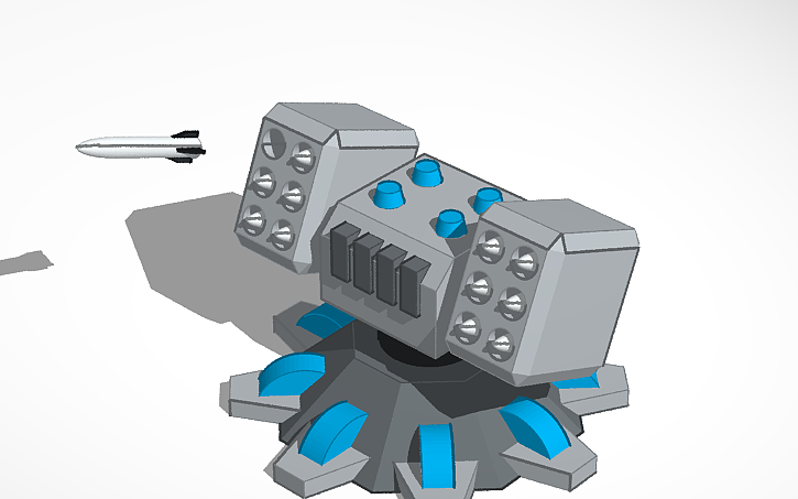 3D design MISSILE TURRET | Tinkercad