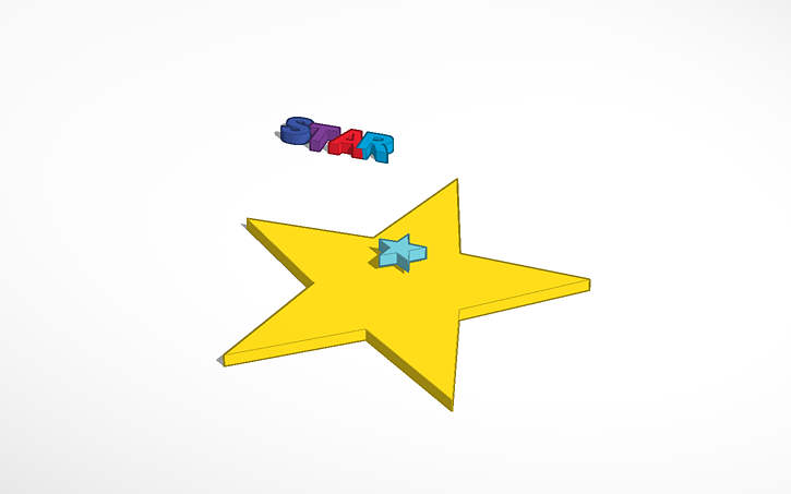 3D design Star - Tinkercad