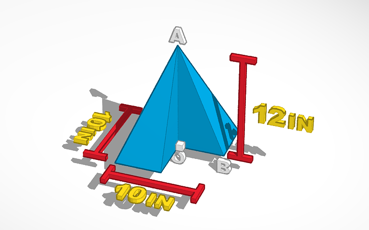 3D design (A) Pyramid - Q02 | Tinkercad