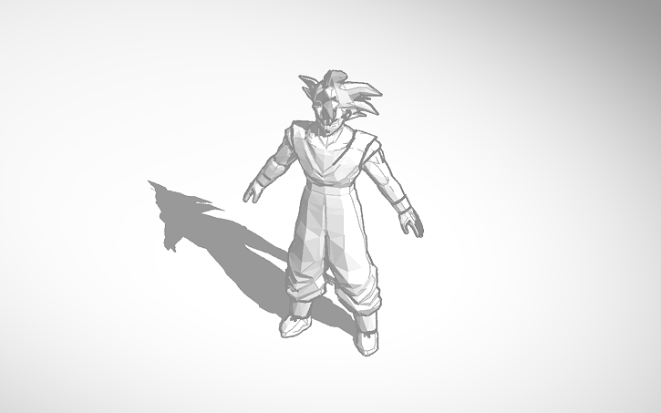 3D design Son Goku - Tinkercad
