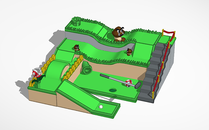 3D design Copy of Mini Golf Challenge - Tinkercad