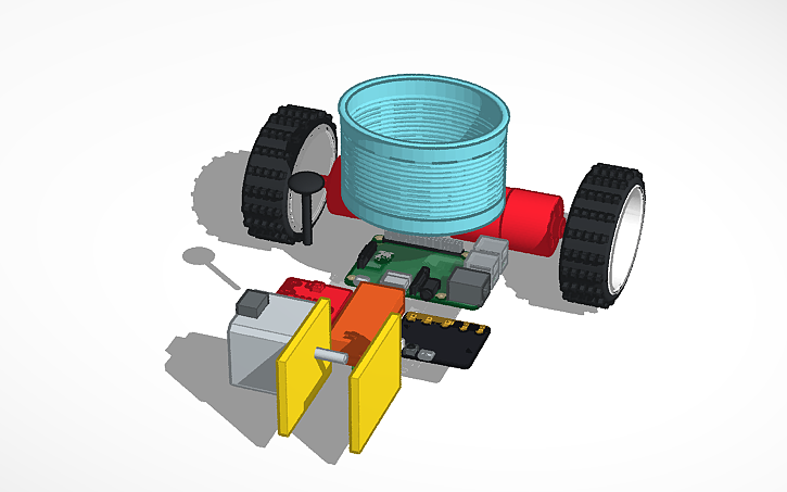 3D design Line Marker Robot - Tinkercad