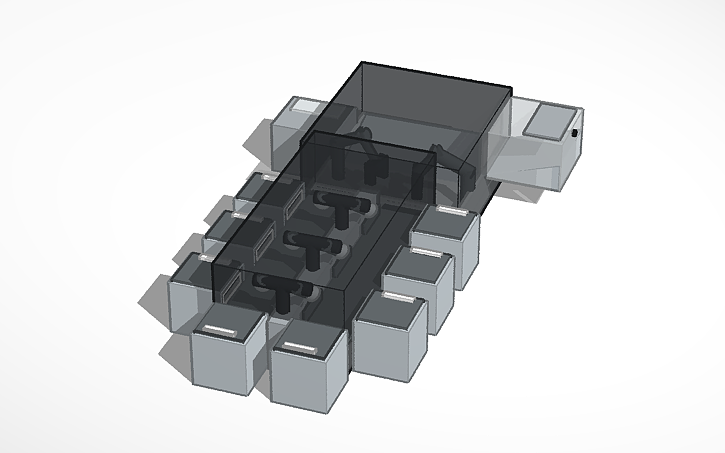 3D design automated machine waste segregation - Tinkercad