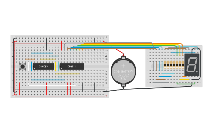Circuit Design 7 Segment Counter Using Digital Logic Tinkercad