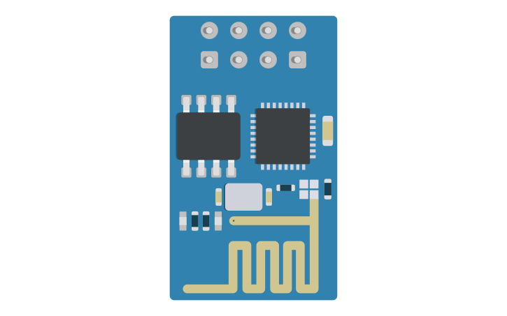 Circuit Design Esp8266 Wifi Module Custom Part Tinkercad