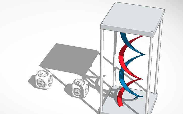 3D design double helix - Tinkercad