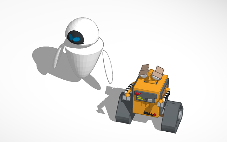 3D design Wall·e & Eva - Tinkercad