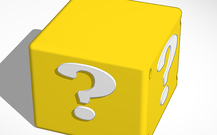 3D design See Inside Question Block | Tinkercad