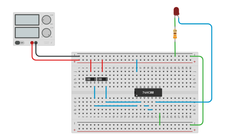 Circuit Design Exp 2 And Gate Tinkercad