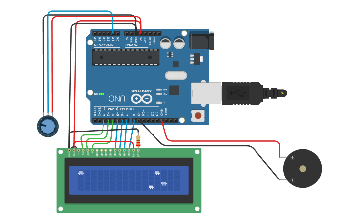 Circuit design Car Racing Game - Tinkercad