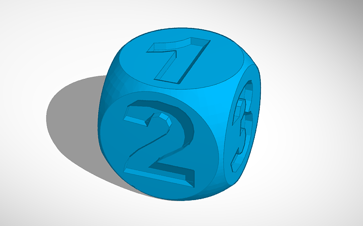 3D design Lesson: Die from scratch result | Tinkercad