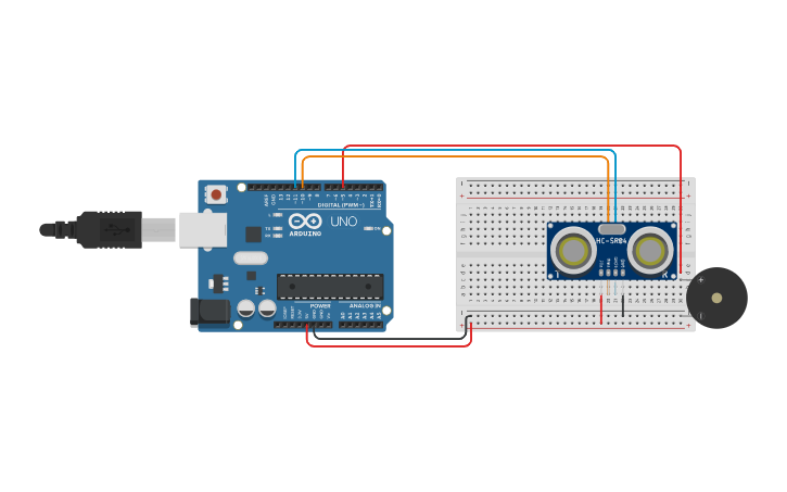 Circuit Design Sensor De Ré Tinkercad