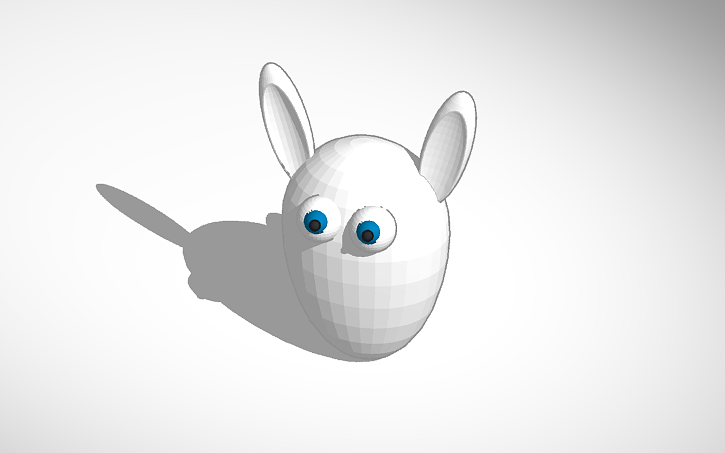 3D design Rabbid's Head | Tinkercad