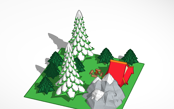 3D design Forest - Tinkercad