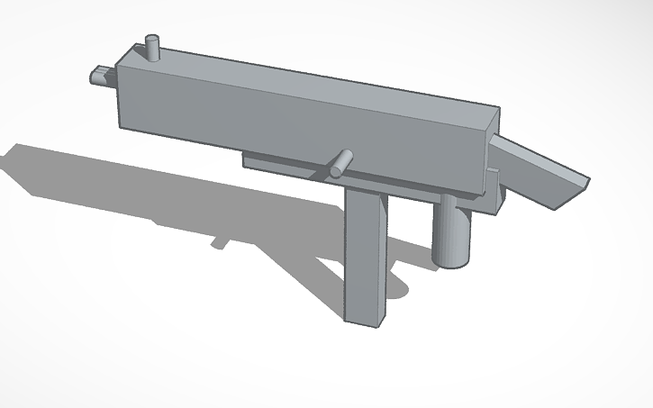 3D design Machine Gun - Tinkercad