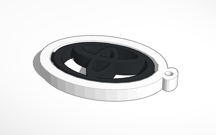 3D design toyota key - Tinkercad