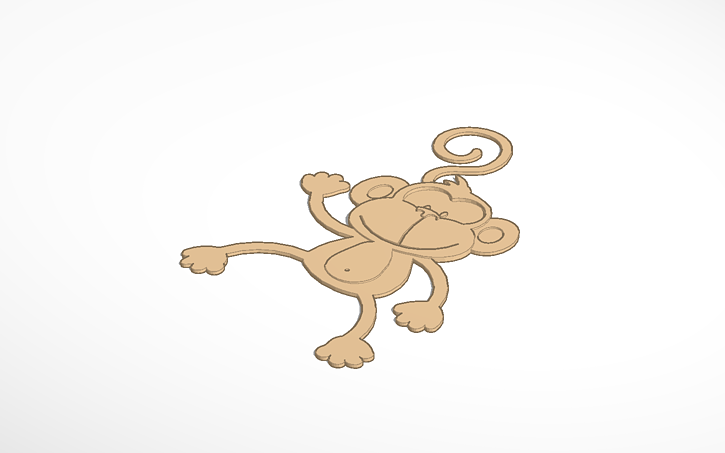 3D design Happy Monkey - Tinkercad
