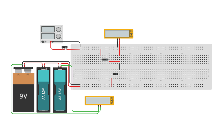 Circuit design Battery Backup - Tinkercad