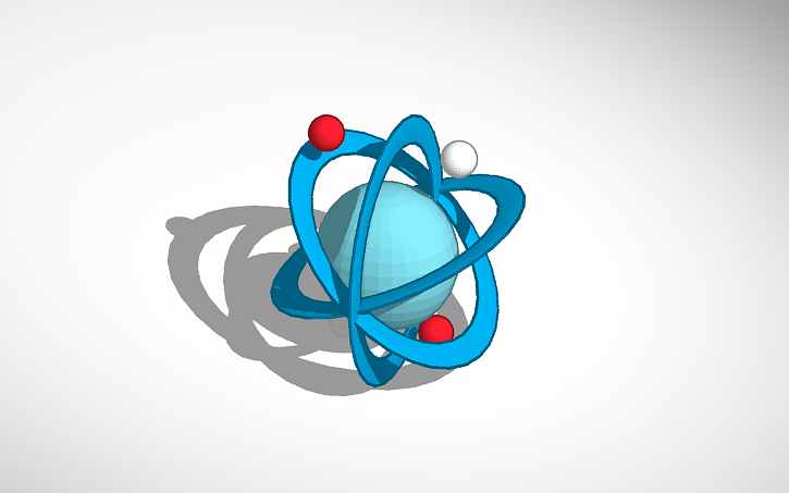 3D design awesome atom - Tinkercad
