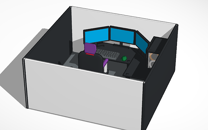 3D design gaming room - Tinkercad