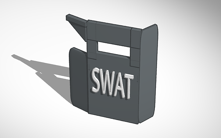 3D design Tactical Shield - Tinkercad