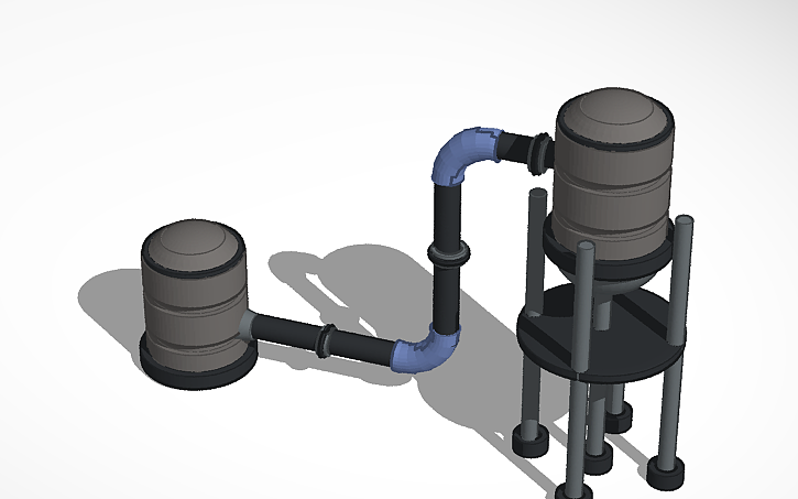 3D design Water Tanks - Tinkercad