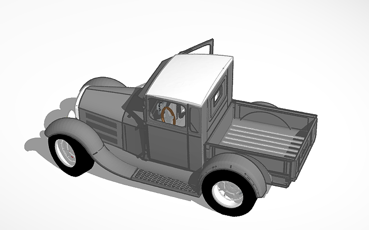 3D design Lifted Hot Rod Truck - Tinkercad
