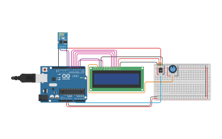 Circuit design ESP8266 - Tinkercad