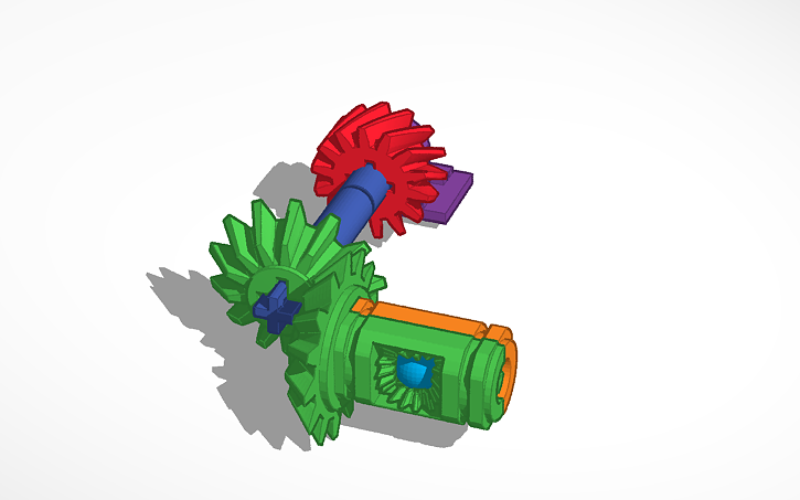 3D design worm gear - Tinkercad