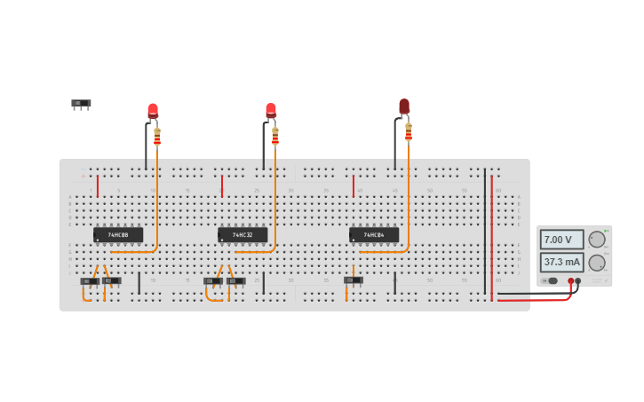 Circuit design LOGIC GATES - Tinkercad