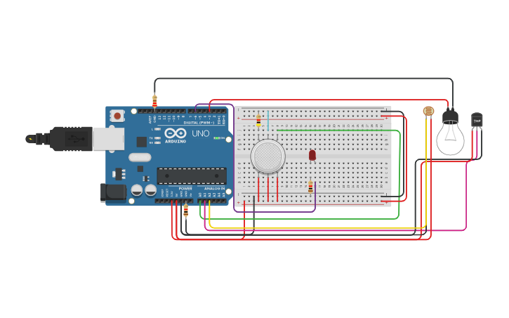 Circuit Design Умный дом Tinkercad