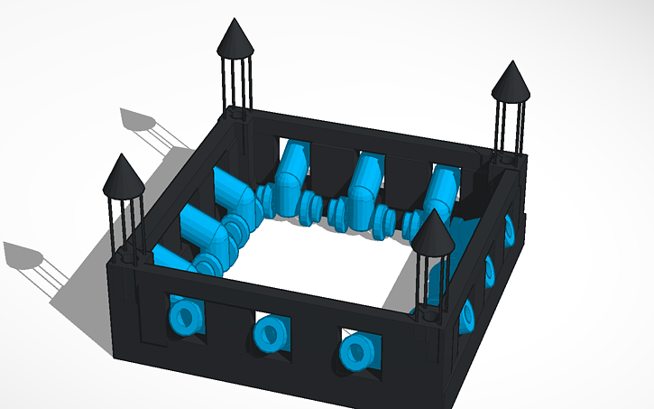 3D design Cool City wall - Tinkercad