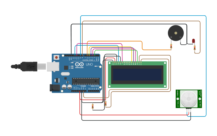 Circuit Design Pir Sensor Tinkercad