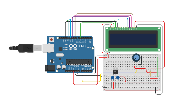 Circuit design Sensor de pH - Tinkercad