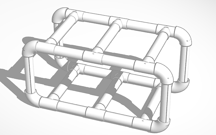3D design Copy of PVC Pipe and Fittings - Tinkercad