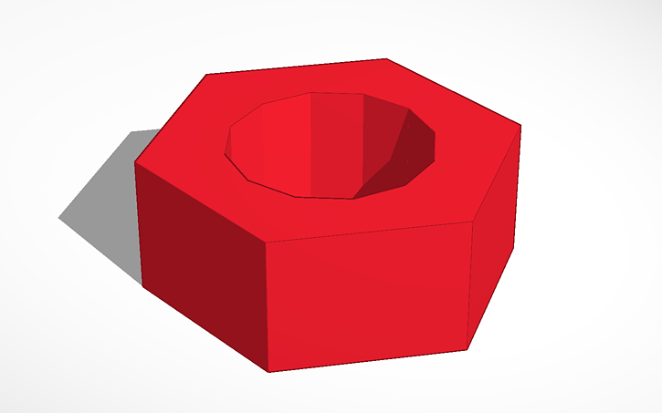 3D design M3 Nut template - Tinkercad