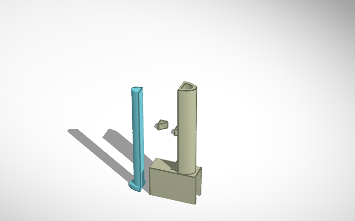 3D design Paper Towel Holder - Tinkercad