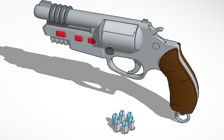 3D design Cyber Revolver | Tinkercad