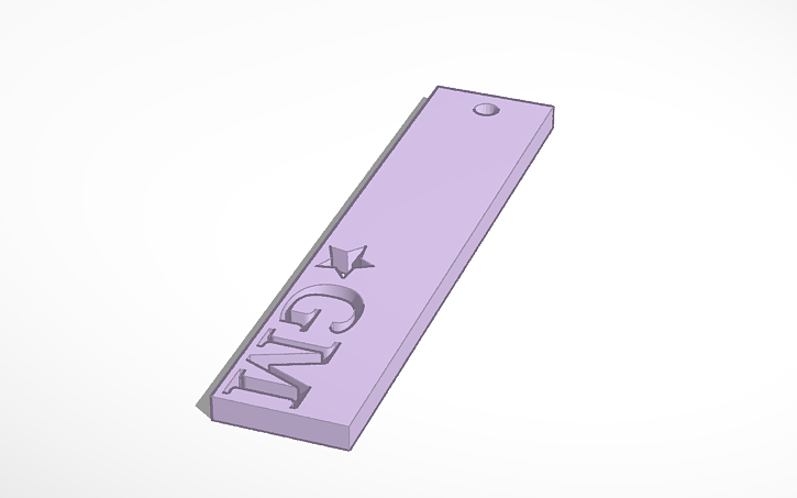3d Design Keyring Tinkercad